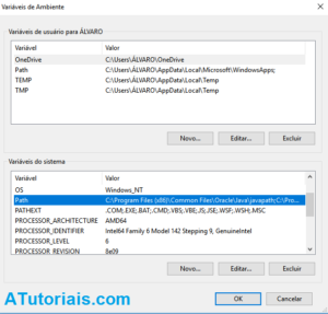Como configurar o JAVA_HOME no Windows 10 - ATutoriais