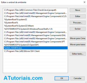 Como configurar o JAVA_HOME no Windows 10 - ATutoriais